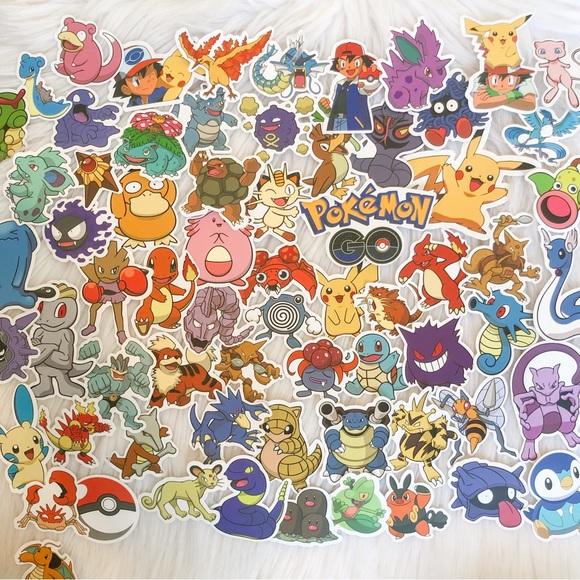 Pokemon | Art | 25 Random Pokmon Stickers | Poshmark